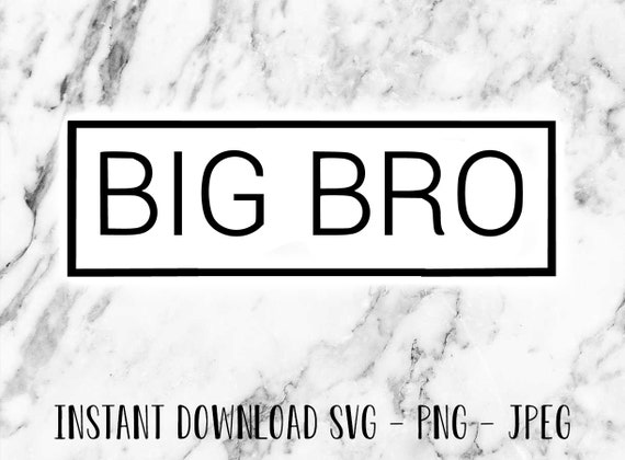 Big Bro Cut File Digital Download SVG Cricut Friendly - Etsy