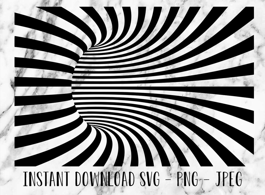 Optical Illusion SVG PNG JPEG. Optical Illusion Silhouette Cricut Cut ...