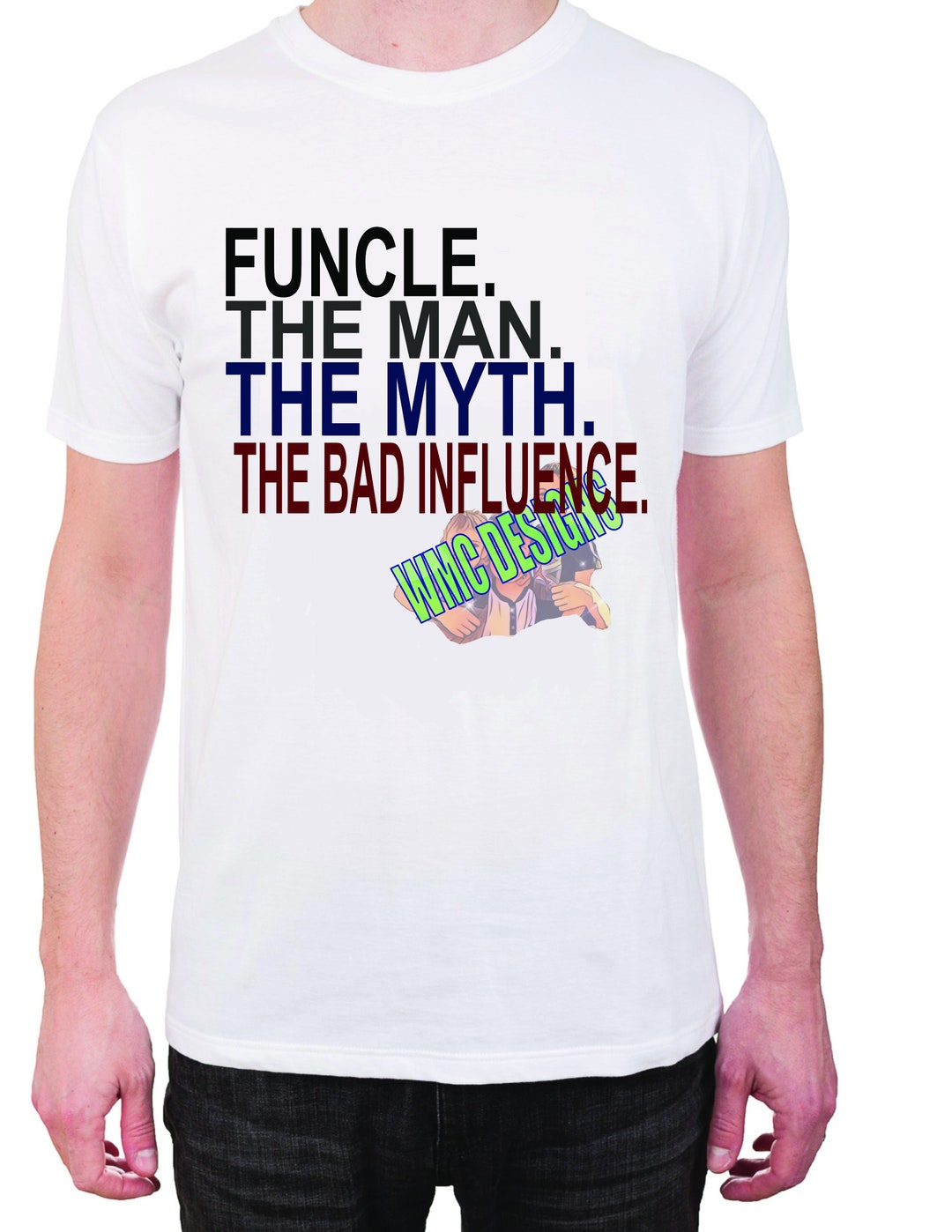 Funcle Bad Influence PNG Sublimation SVG HTV - Etsy