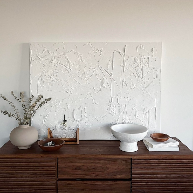 White Canvas Art - Etsy