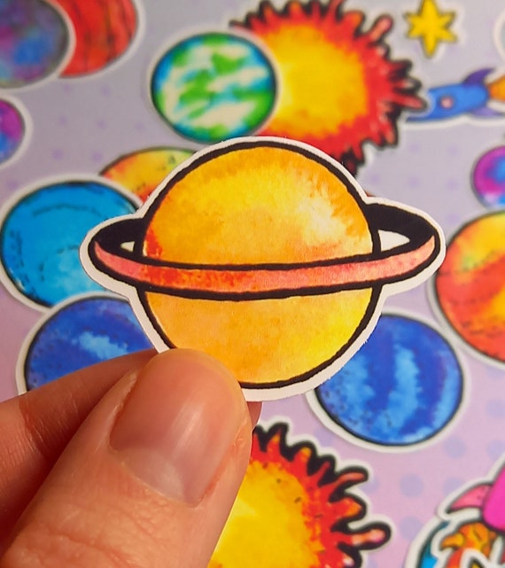 Space Planets Sticker Pack Solar System Stickers Galaxy - Etsy