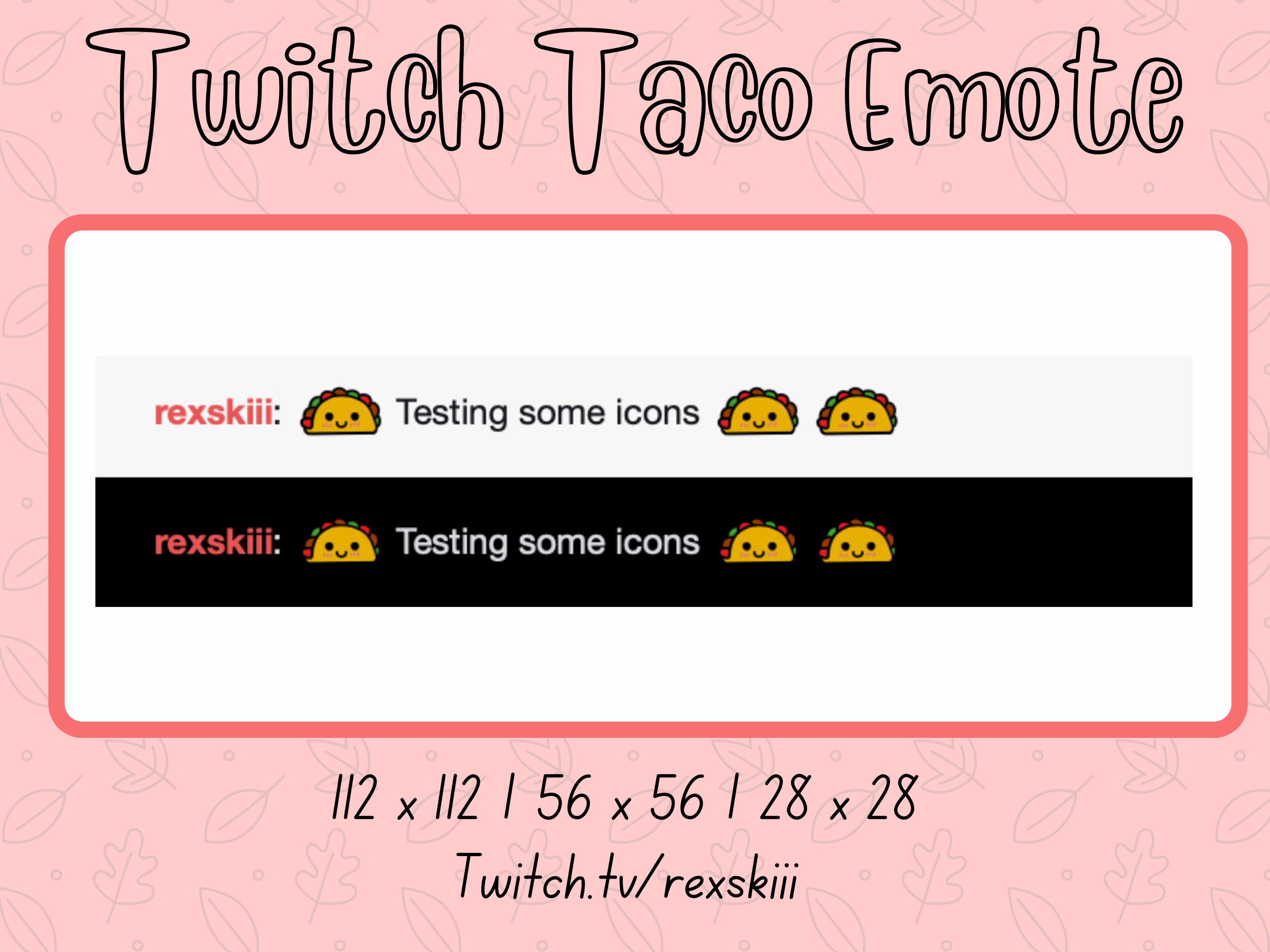 Taco Emote, Kawaii Emotes, Food Emotes, Cute Emotes, Twitch Emotes ...