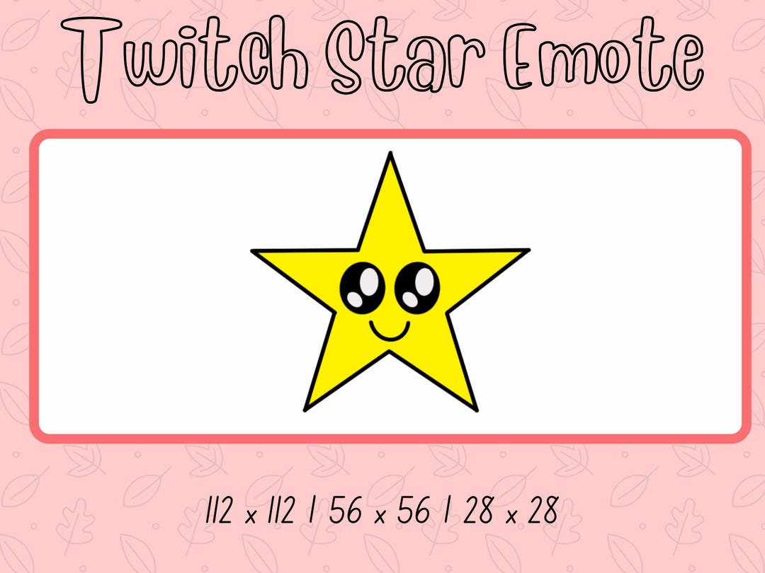 Star Emote, Twitch Emotes, Kawaii Emote, Cute Emote, Simple Emote ...