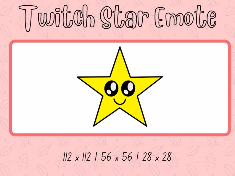 Star Emote, Twitch Emotes, Kawaii Emote, Cute Emote, Simple Emote ...