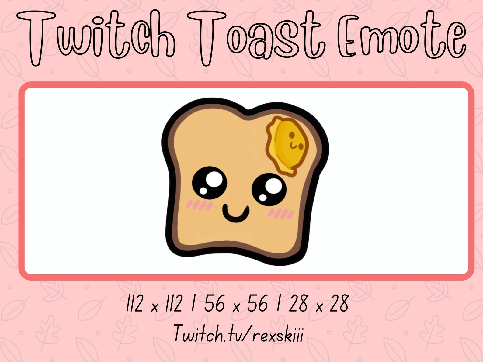 Toast Emote, Kawaii Emotes, Food Emotes, Cute Emotes, Bread Emotes ...