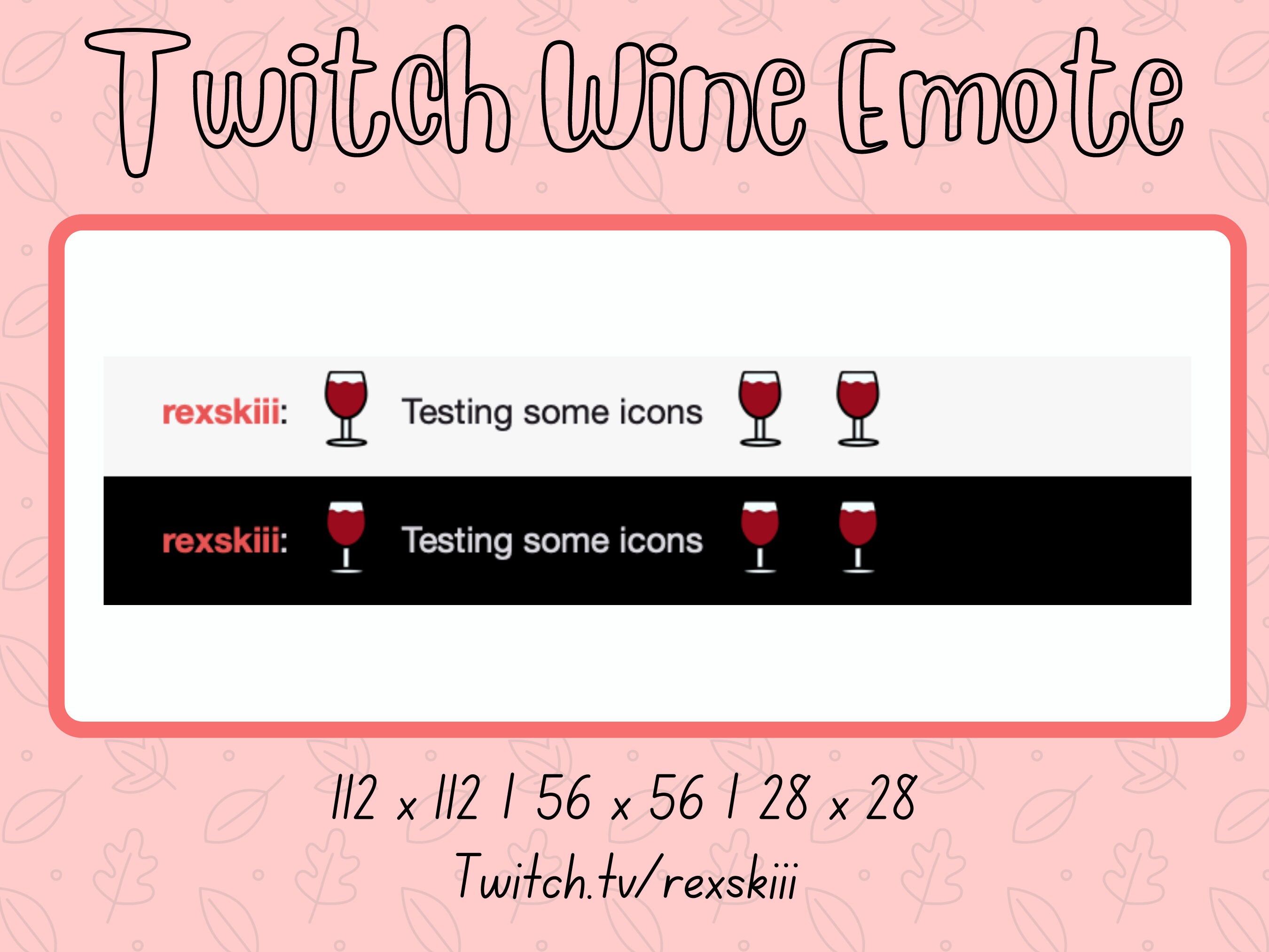 Wine Glass Emote, Alcohol Emote, Drink Emote, Kawaii Emote, Cute Emote ...