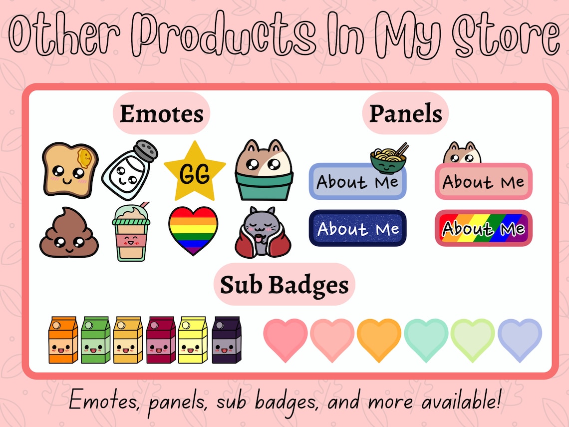 Taco Emote Kawaii Emotes Food Emotes Cute Emotes Twitch - Etsy