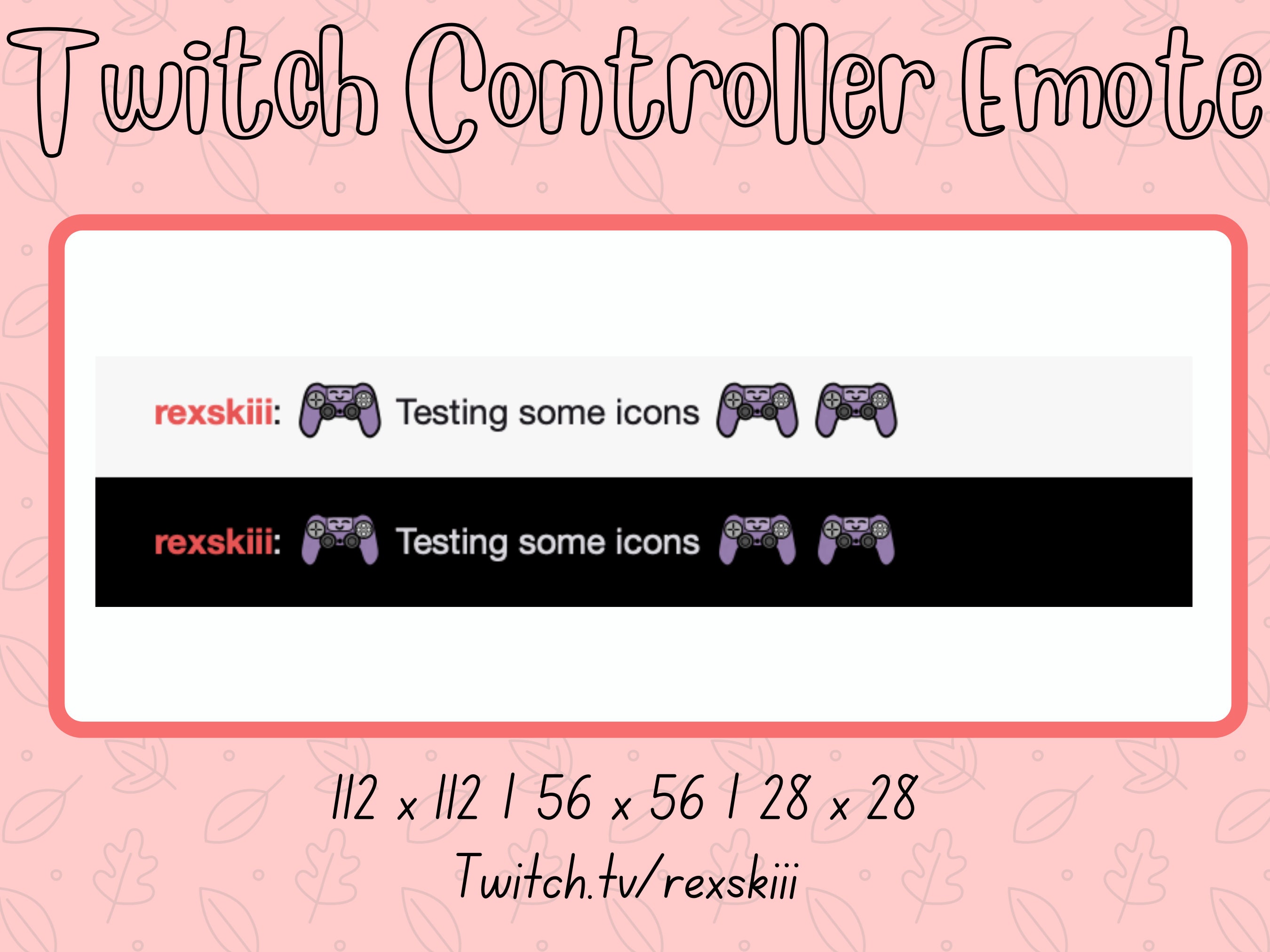 Controller Emote, Kawaii Emotes, Cute Emotes, Gaming Emote, Twitch ...