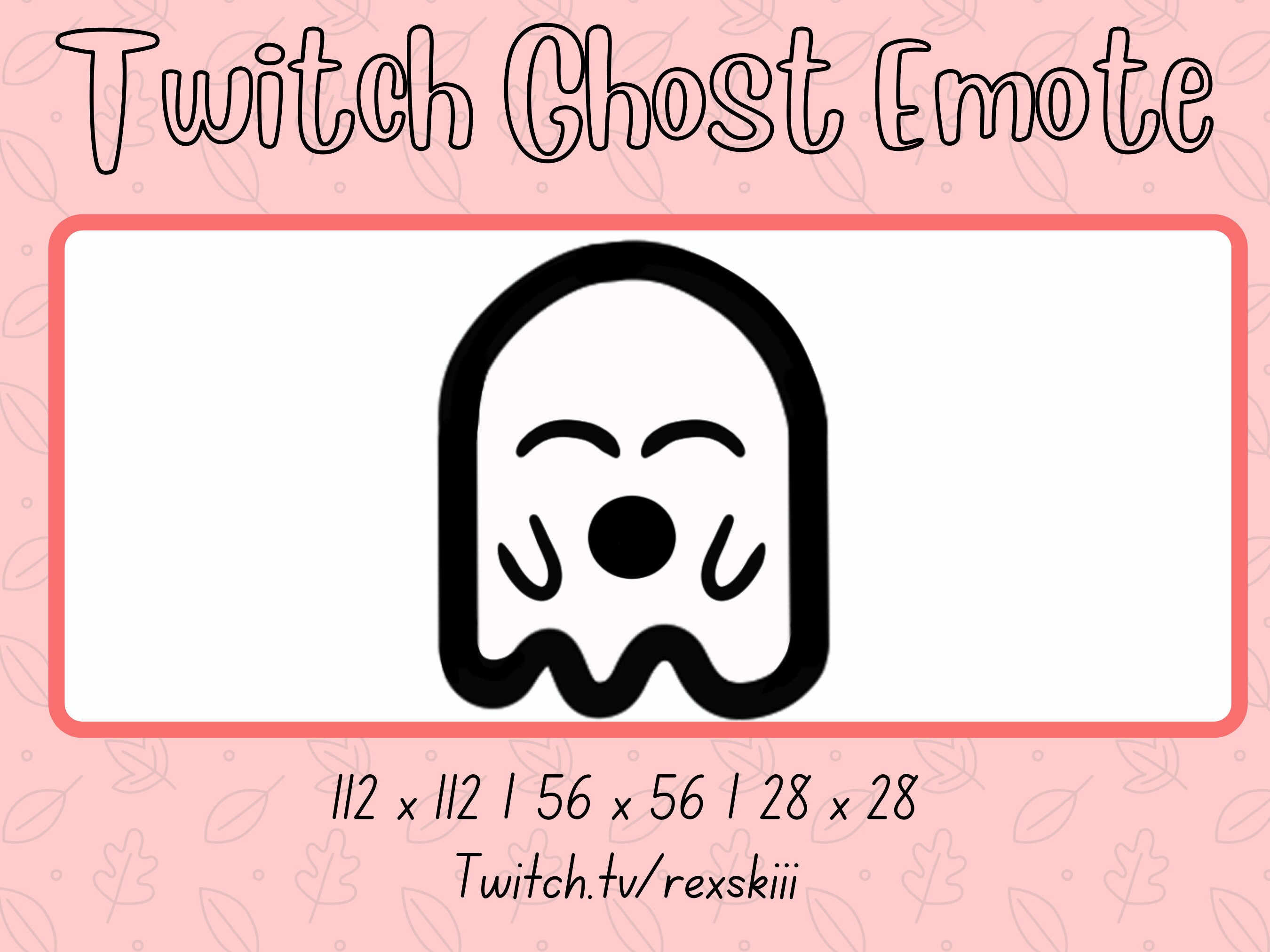 Twitch Ghost Emote, Halloween Emote, Horror Emote, Kawaii Emote, Spooky ...