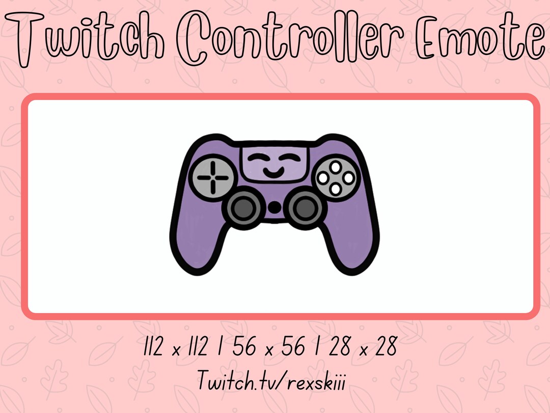 Controller Emote, Kawaii Emotes, Cute Emotes, Gaming Emote, Twitch ...