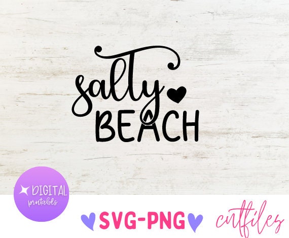 Salty as A Beach SVG Summer Svg Beach Svg Summertime Funny - Etsy