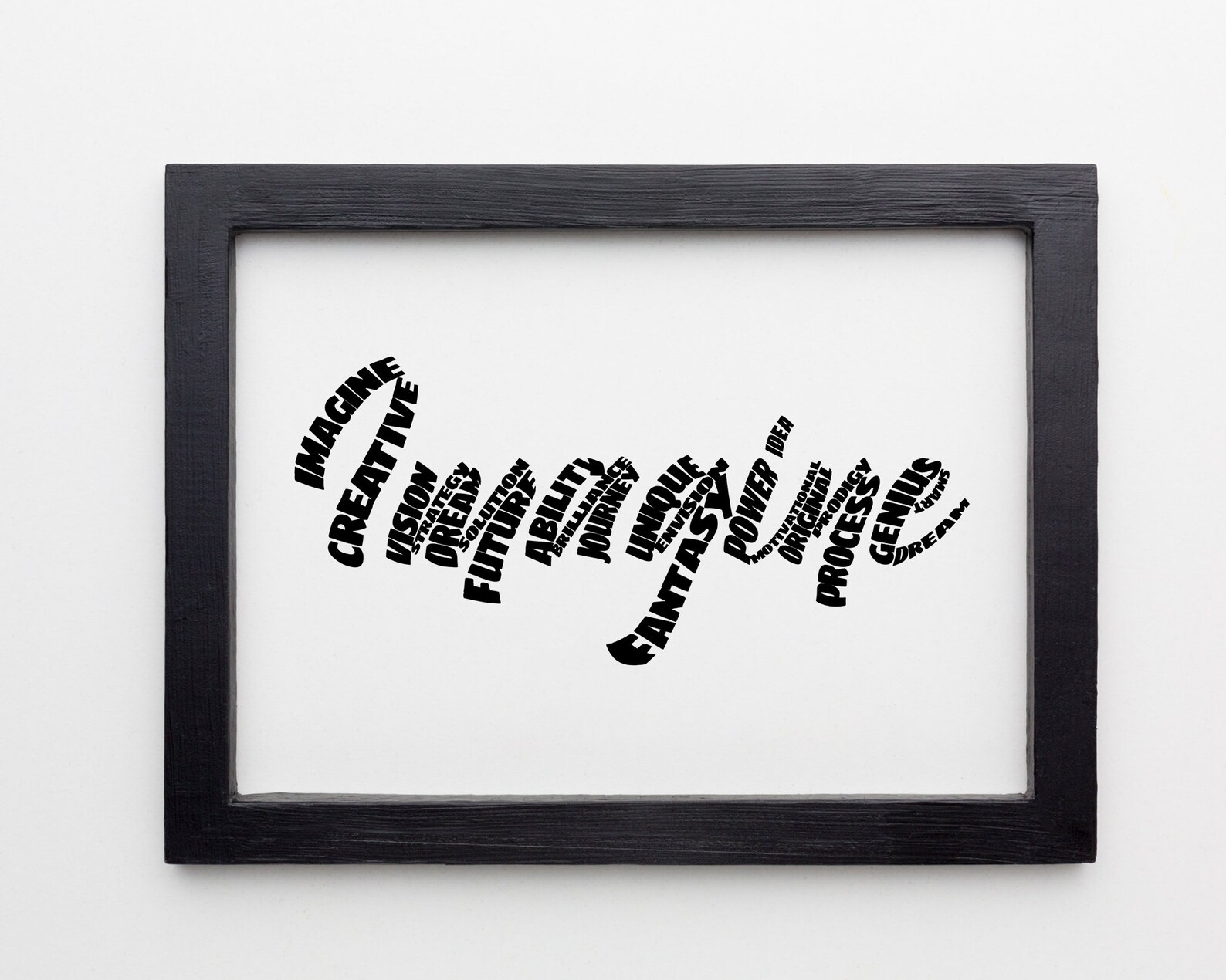 Digital Download IMAGINE Word Cloud Art Inspirational Saying - Etsy