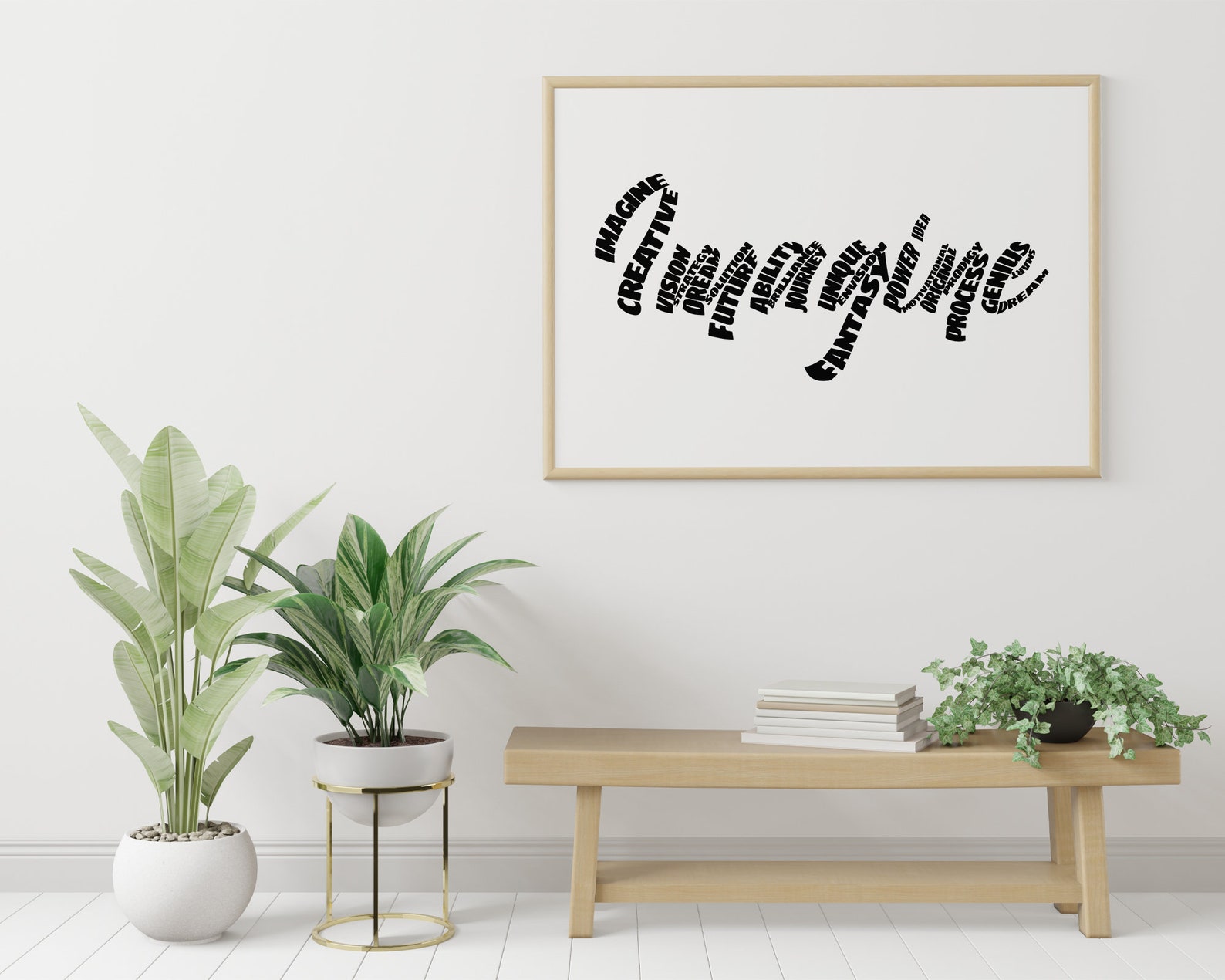 Digital Download IMAGINE Word Cloud Art Inspirational Saying - Etsy