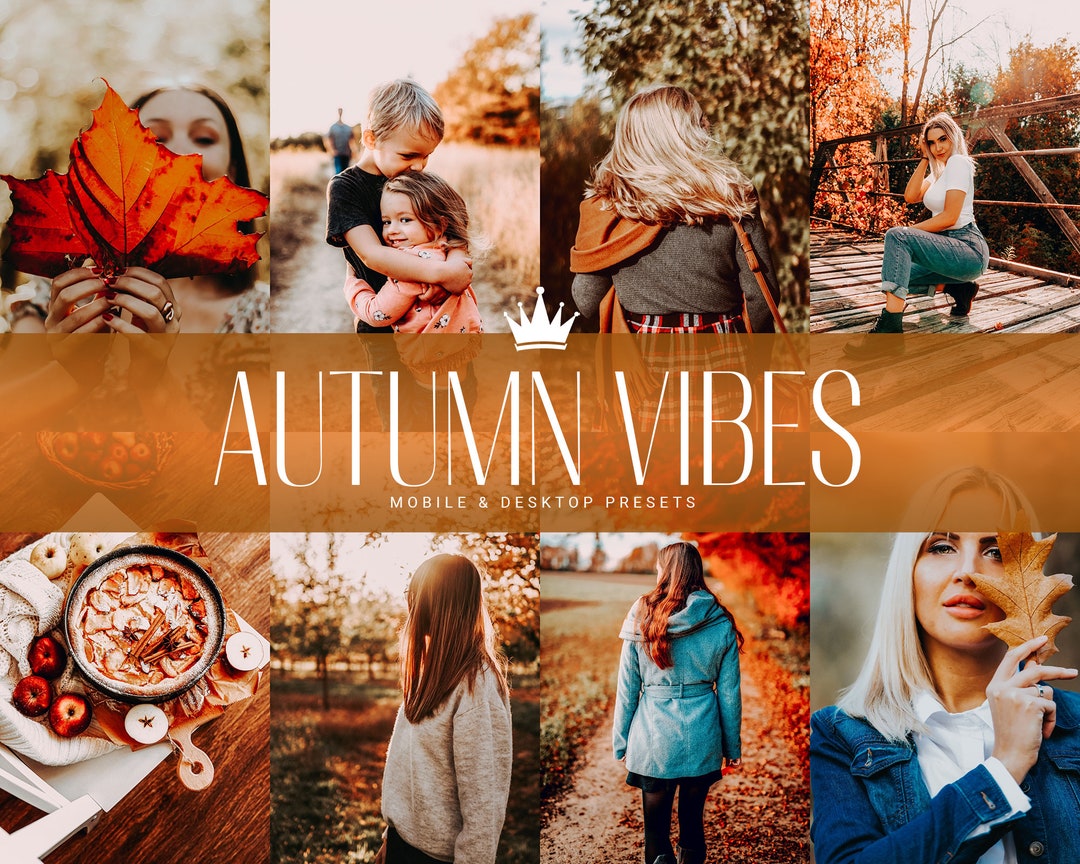 5 AUTUMN VIBES Mobile & Desktop Lightroom Presets, Fall Tones, Bloggers ...