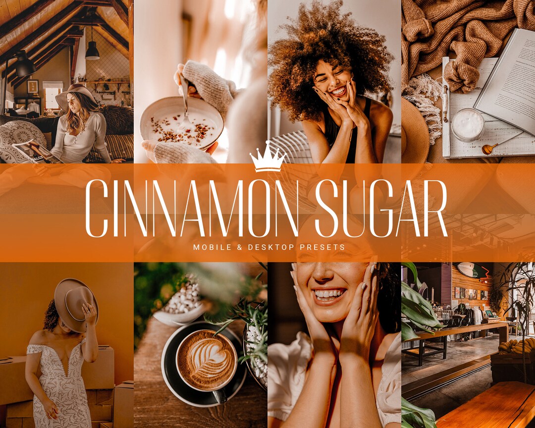 5 CINNAMON SUGAR Mobile & Desktop Lightroom Presets, Warm Fall ...