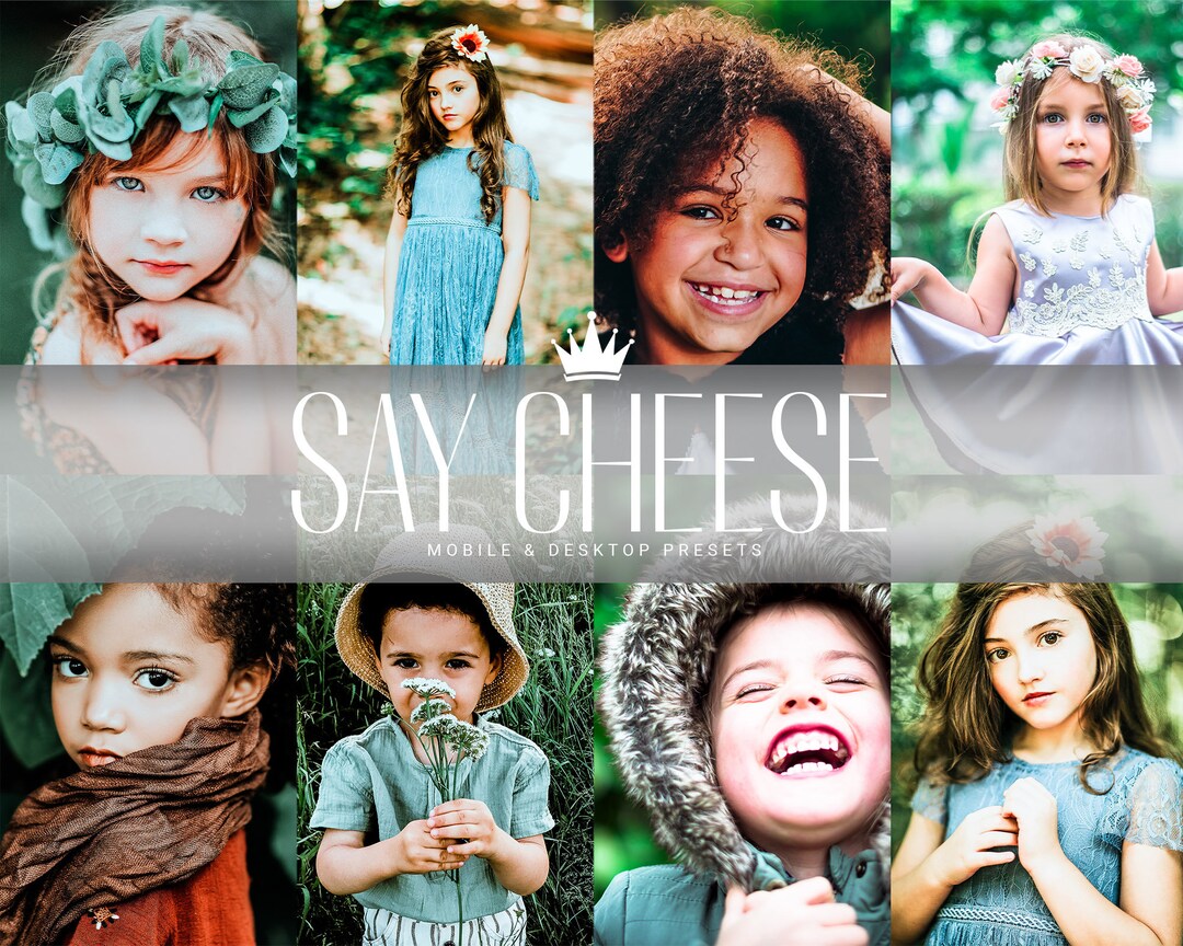 5 SAY CHEESE Mobile & Desktop Kids’ Lightroom Presets Portraits Picture ...