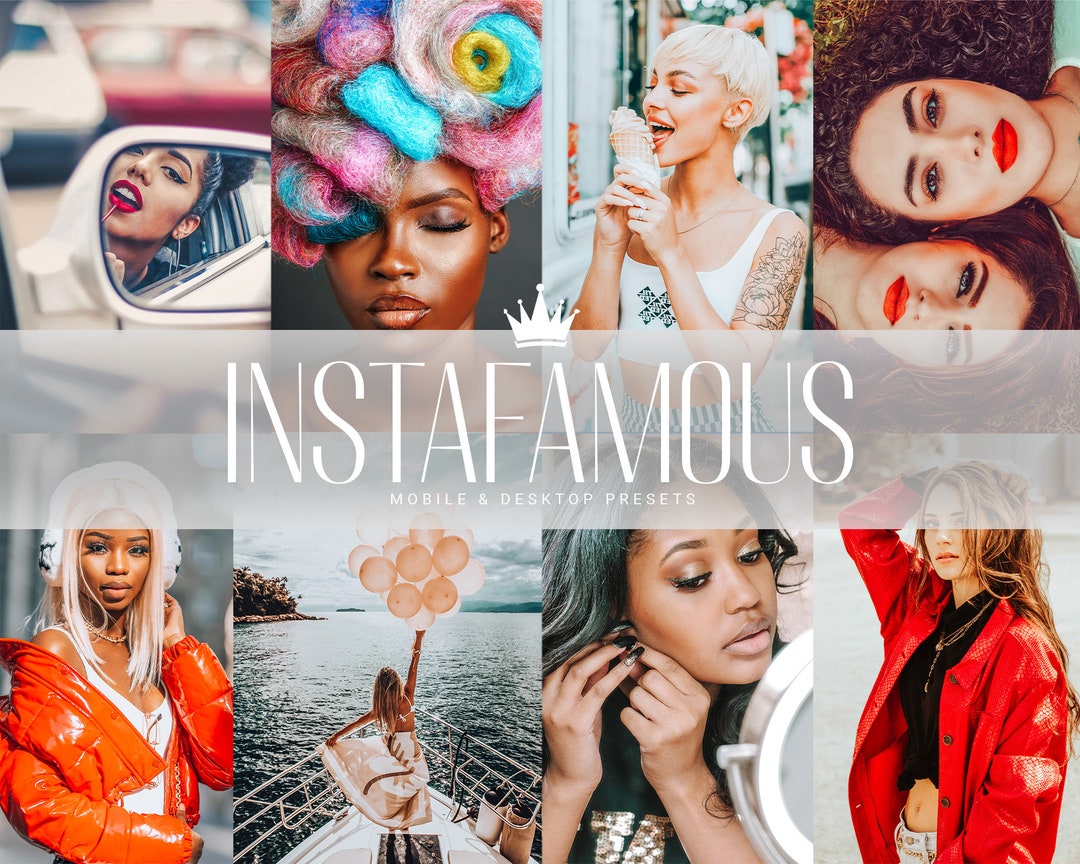 5 INSTAFAMOUS Mobile & Desktop Lightroom Presets, Model Photography ...