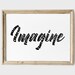 Digital Download IMAGINE Word Cloud Art Inspirational Saying - Etsy