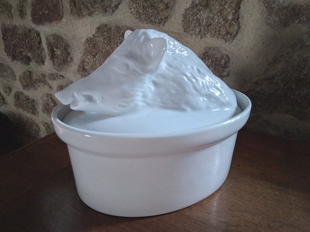 Large French Boar Terrine Dish - Etsy