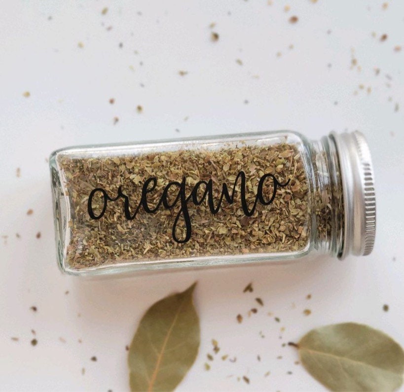 Spice Jar Labels. Vinyl Decals for Spice Jars. Custom Labels for Spice ...