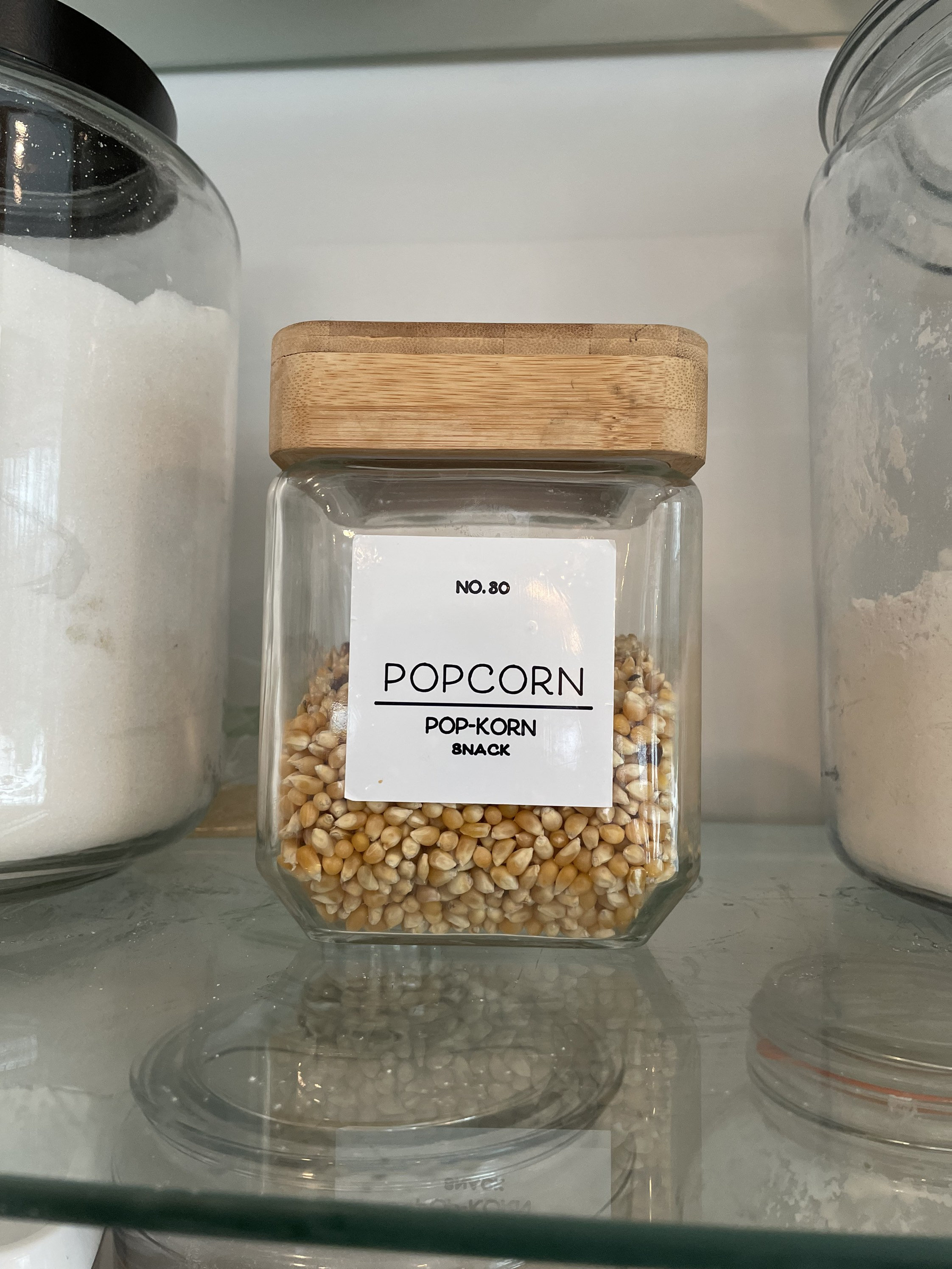 Modern Farmhouse Kitchen Labels. Black and White Numbered Container ...