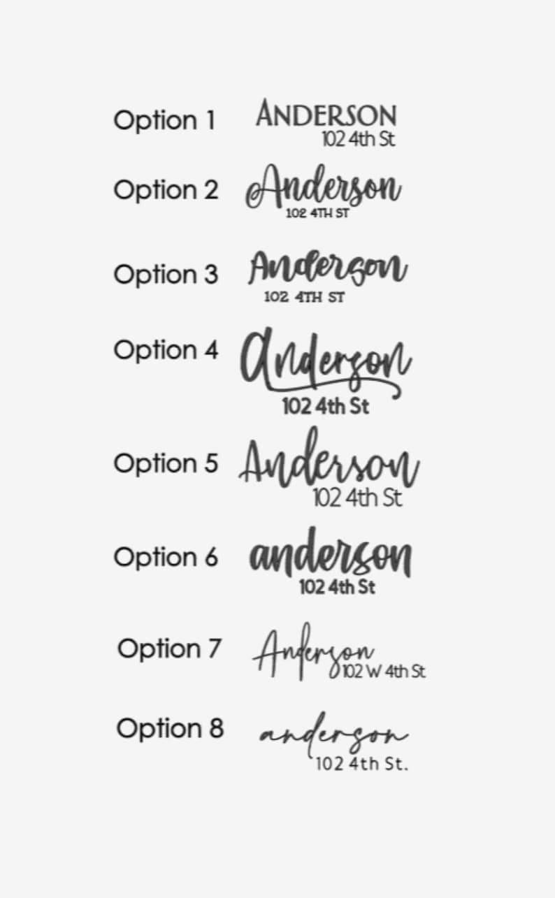 Personalized Mailbox Decal. Custom Vinyl Address for Mailboxes ...