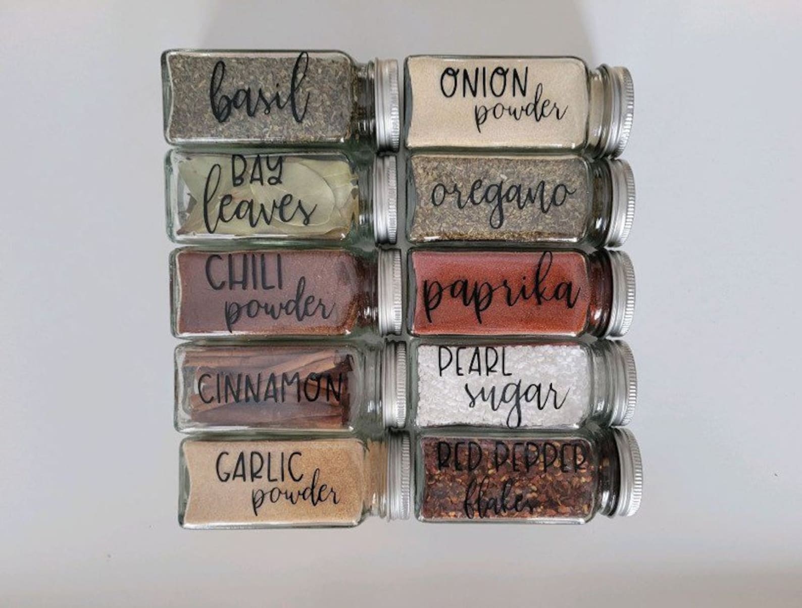 Spice Jar Labels. Vinyl Decals for Spice Jars. Custom Labels for Spice ...