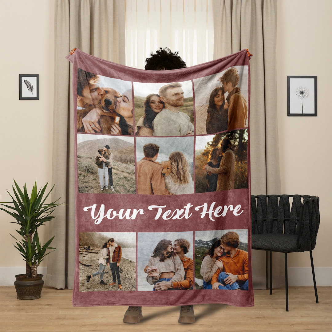 Personalized Photo Blanket, Picture Collage Blanket, Baby Blanket ...