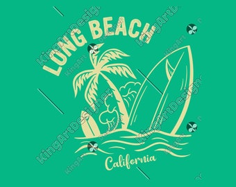 Long Beach Svg - Etsy