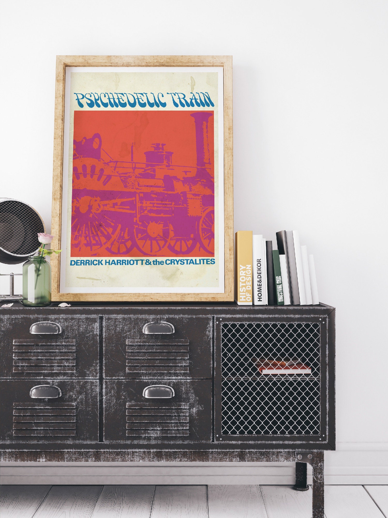 Derrick Harriott Psychedelic Train Poster Graphic Print - Etsy