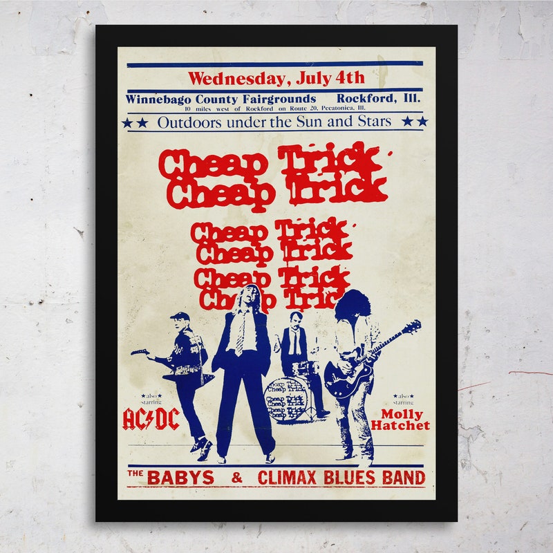 70s Band Tour Posters - Etsy UK