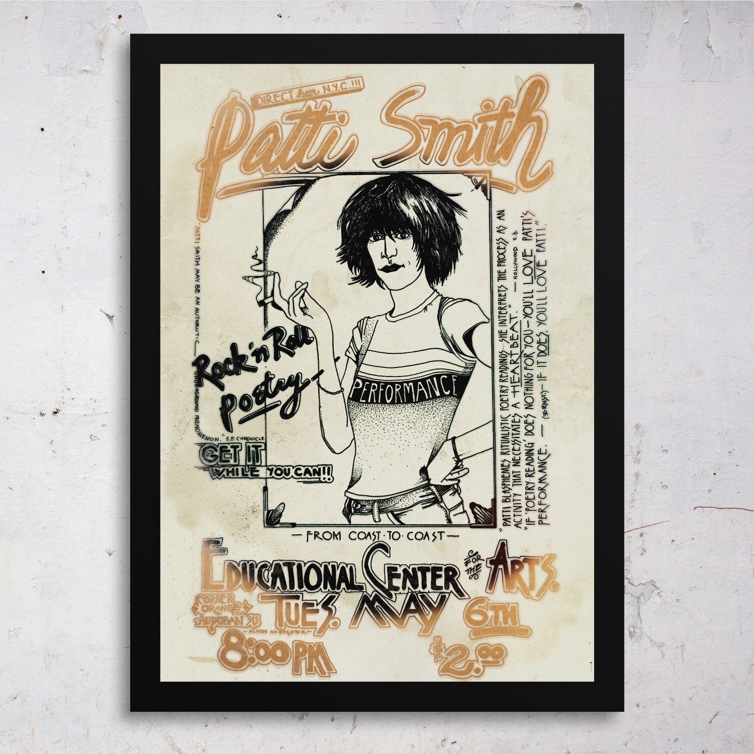 Patti Smith Poster Graphic Print - Etsy