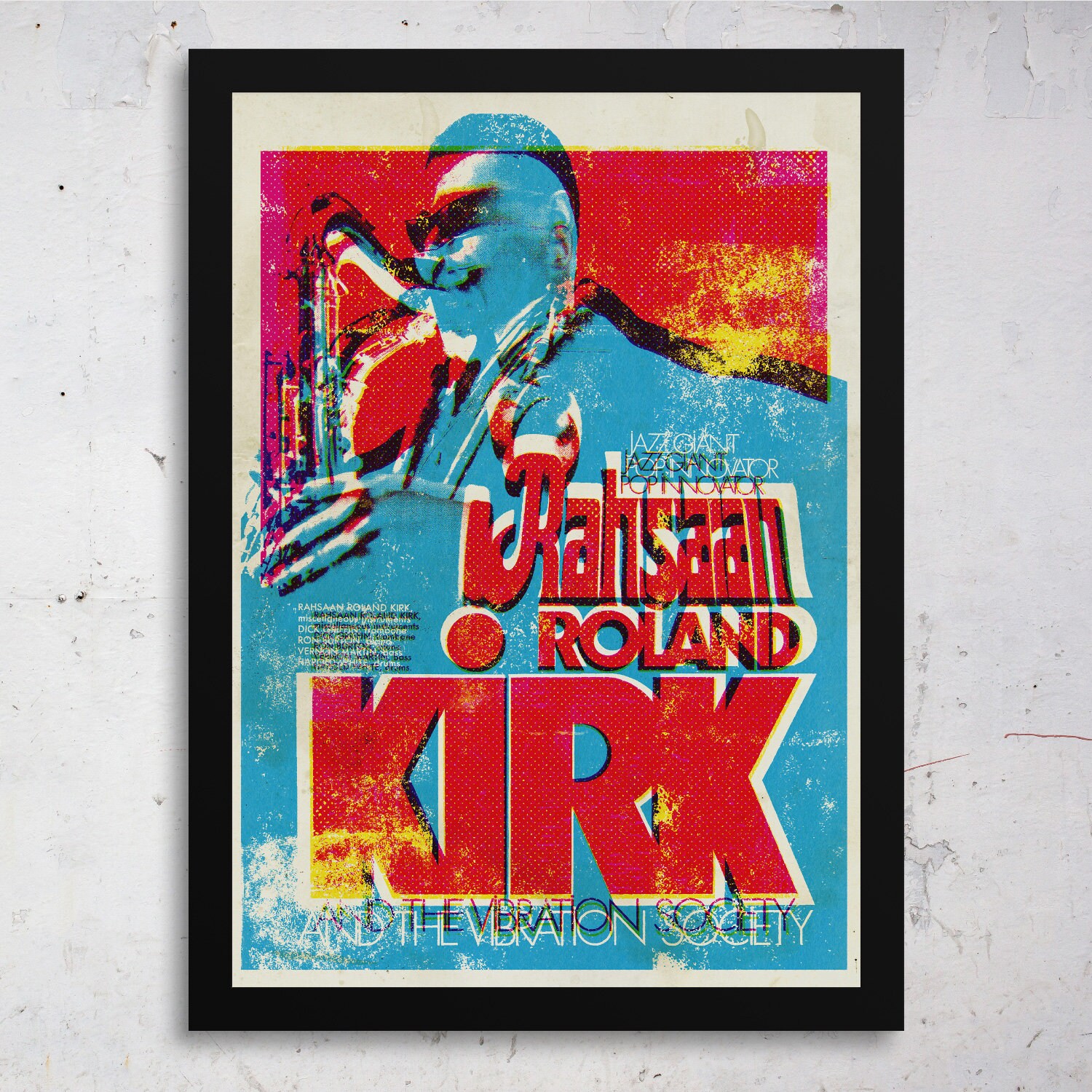 Roland Kirk Live Concert Tour Poster Graphic Print - Etsy