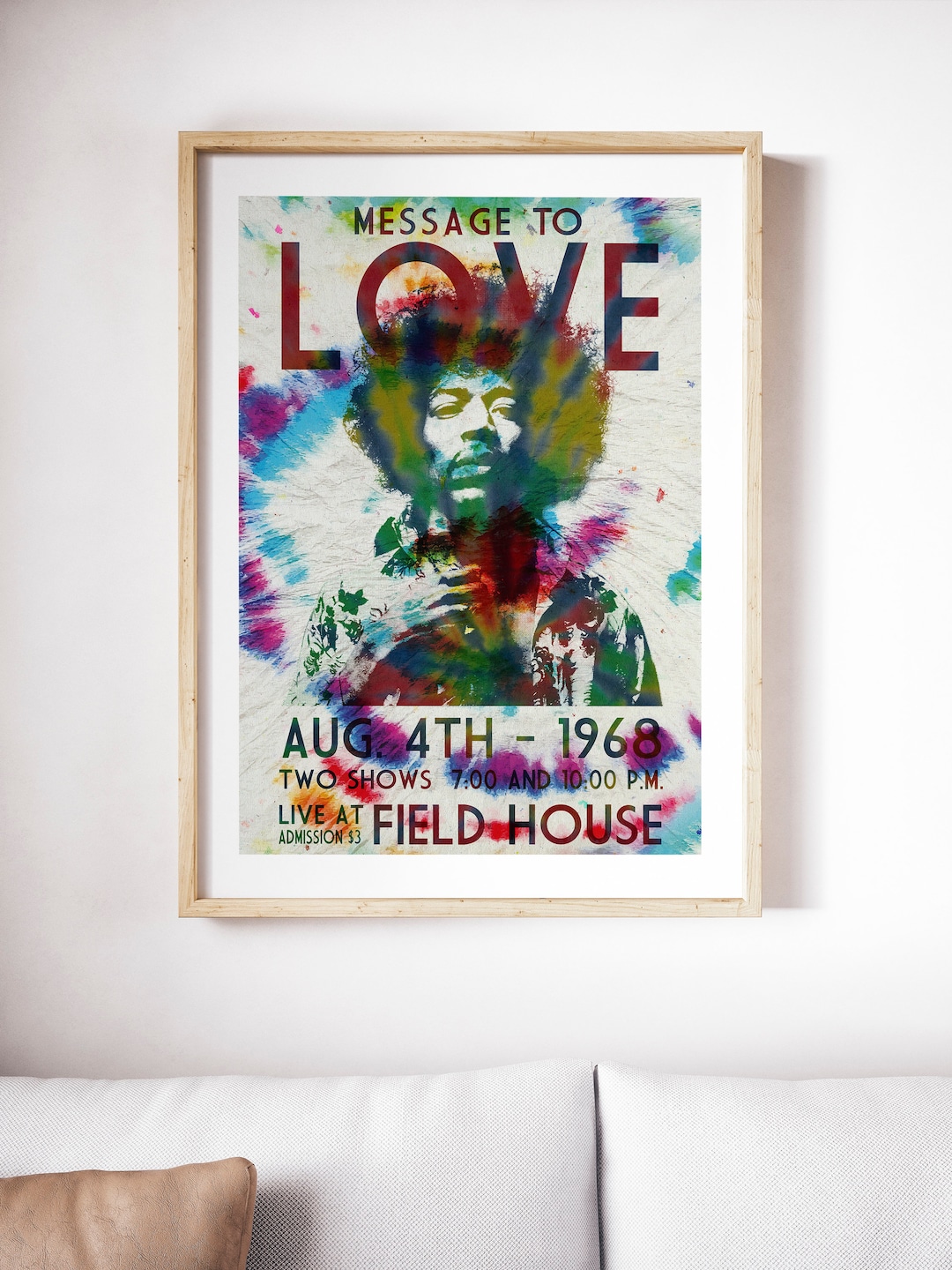 Jimi Hendrix Graphic Print - Etsy