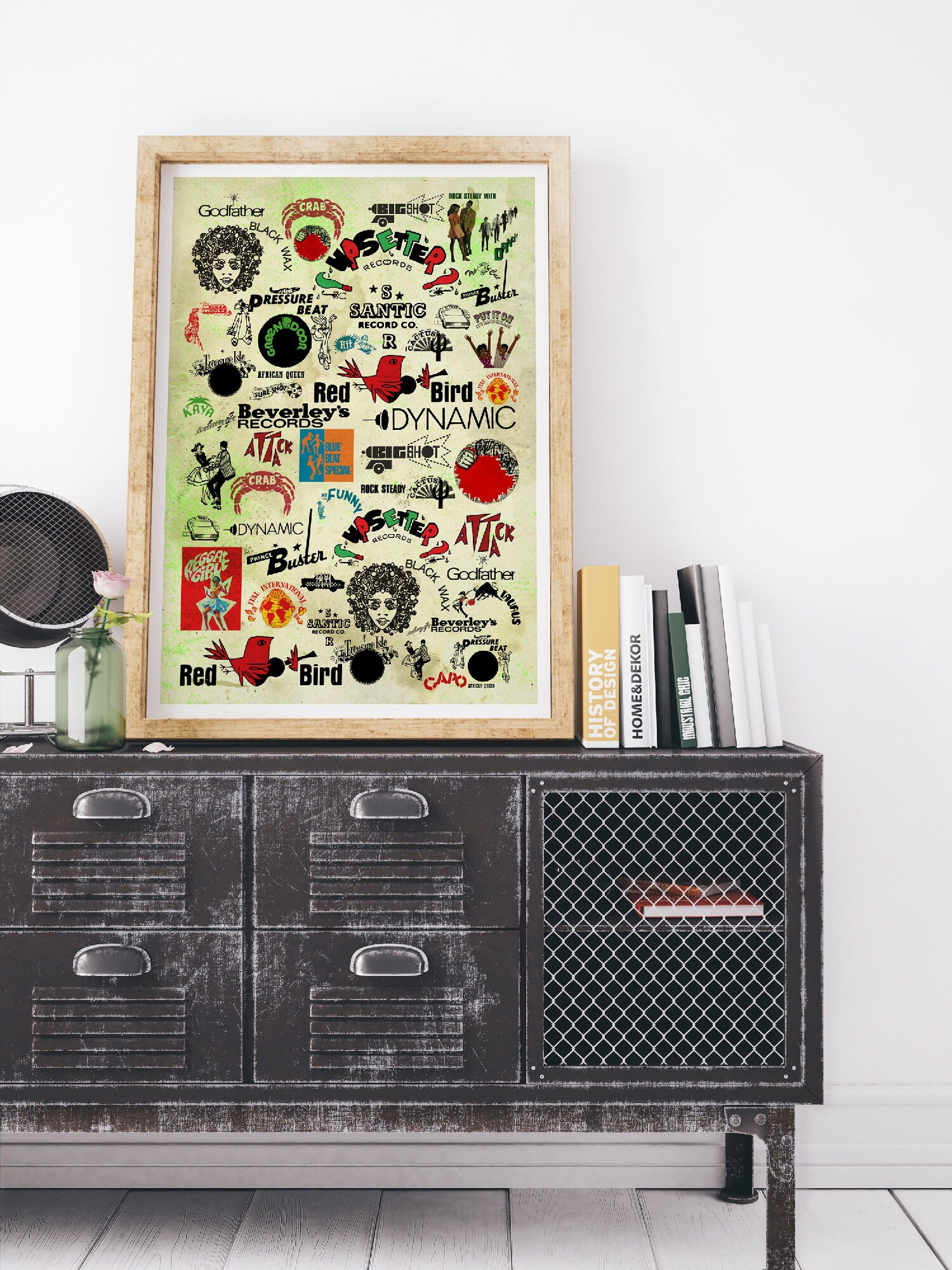 Reggae Labels Poster Graphic Print - Etsy UK