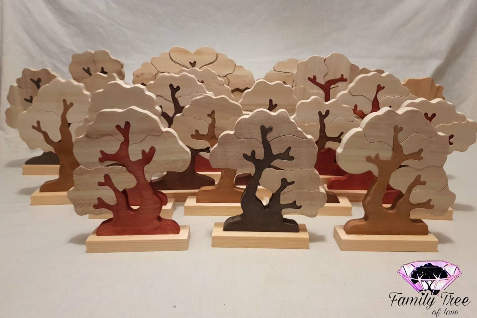 Family Tree Handmade. Love Family Tree With 5 Names - Etsy