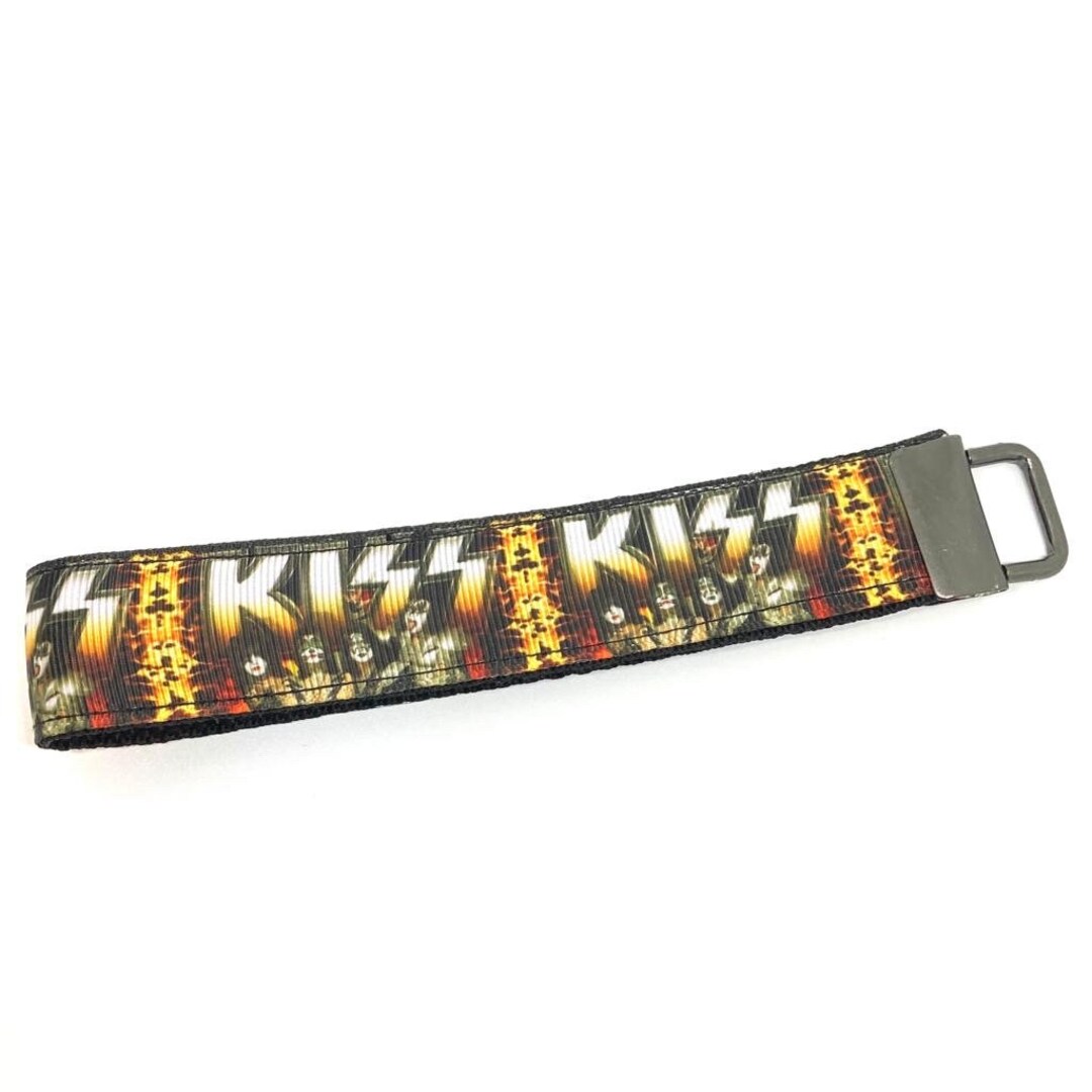 Wristlet Kiss Rock Band Key Chain Key Ring Accessories Key Fob Car ...