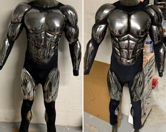 Muscle Suit Chrome Cosplay - Etsy