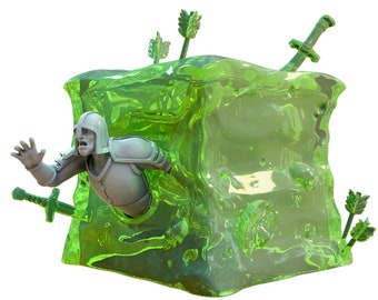 Unpainted GREEN Gelatinous Cube Minis That Are Also DICE Dungeons and ...