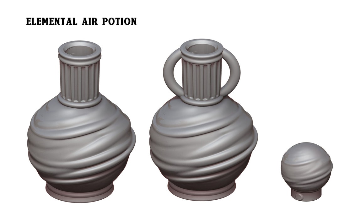 Elemental Potion Bottles/ Dice Holders/ Dice Jails/ Prismatic Potions ...
