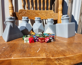 Dice Potion Bottles, Fully Customizable. Perfect for D20 Games and Dice ...