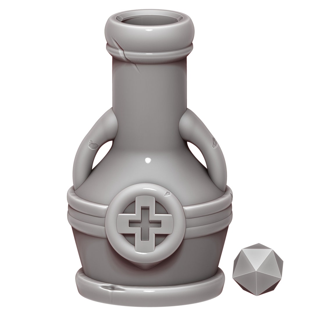 Healing Potion Bottles/ Dice Holder/ Prop/ Prismatic Potion - Etsy