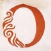 Embroidered Monogram Letter O, Embroidery Font Design File, Machine ...