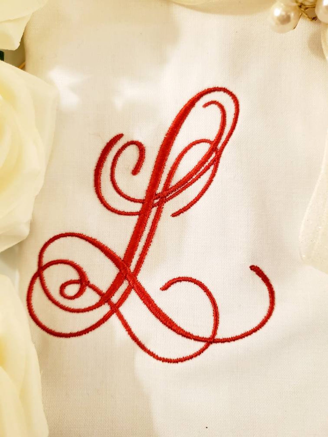 Monogram Embroidery Letter L, Elegant Embroidery Design, Embroidery ...