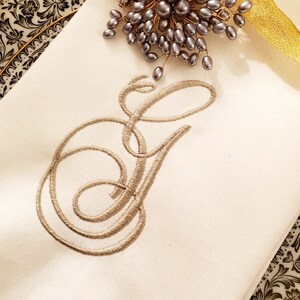 Monogram Embroidery Letter G, Elegant Embroidery Design, Embroidery ...