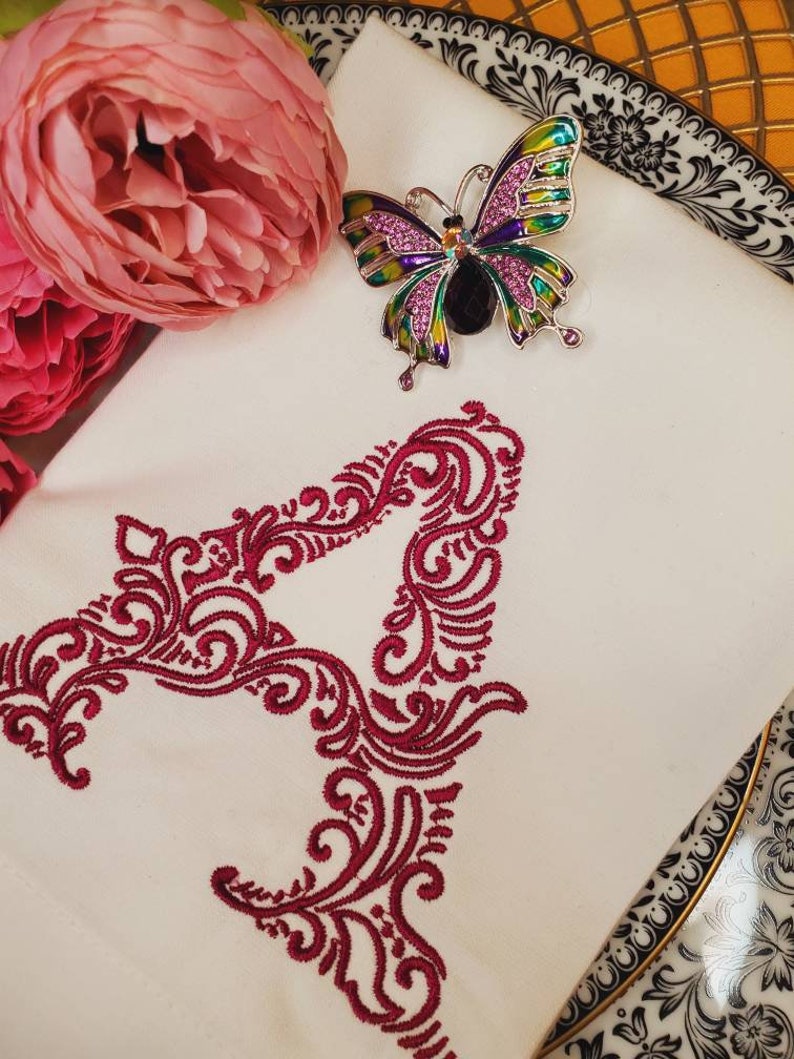 Vintage Monogram Embroidery Font Bundle Machine Embroidery - Etsy