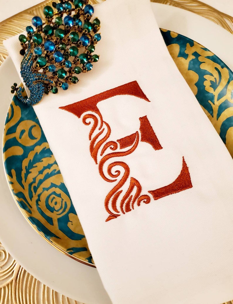 Embroidered Monogram Letter E Embroidery Font Design File - Etsy