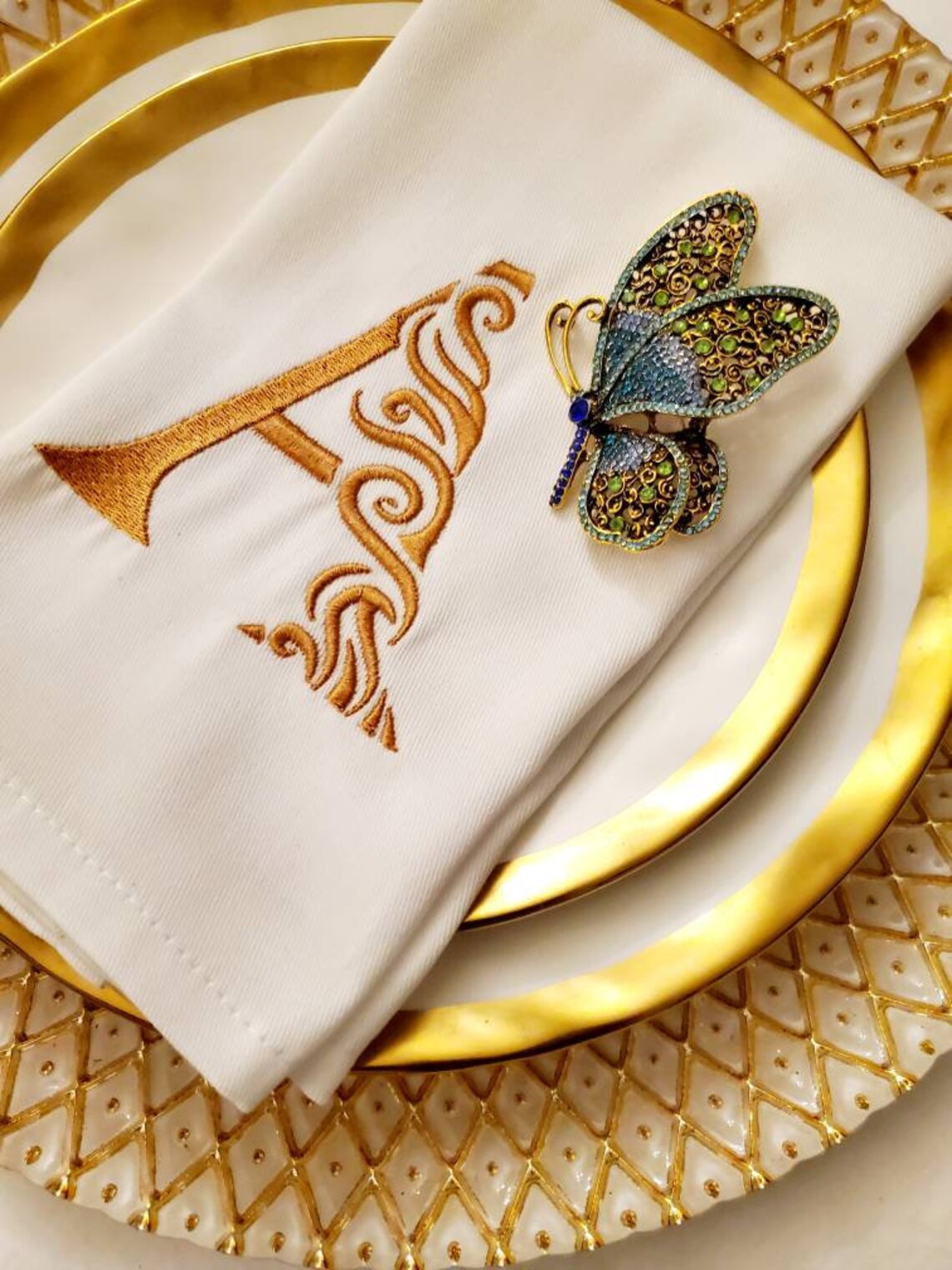 Embroidered Monogram Letter A Embroidery Font Design File | Etsy