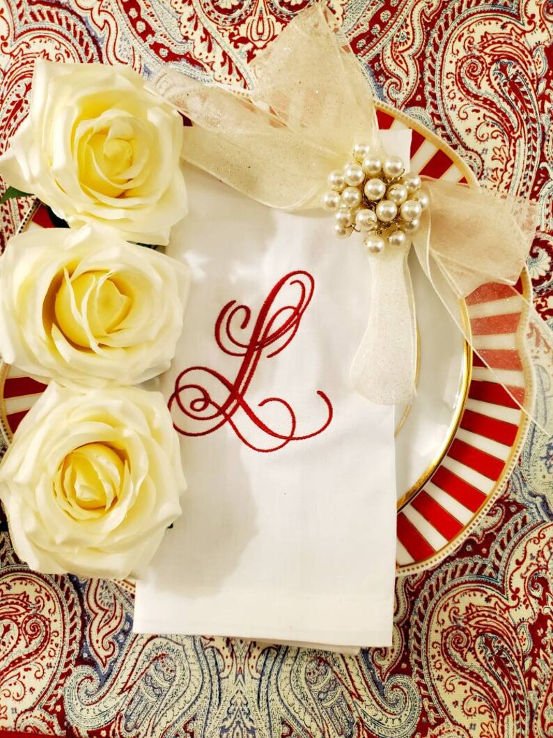 Monogram Embroidery Letter L, Elegant Embroidery Design, Embroidery ...