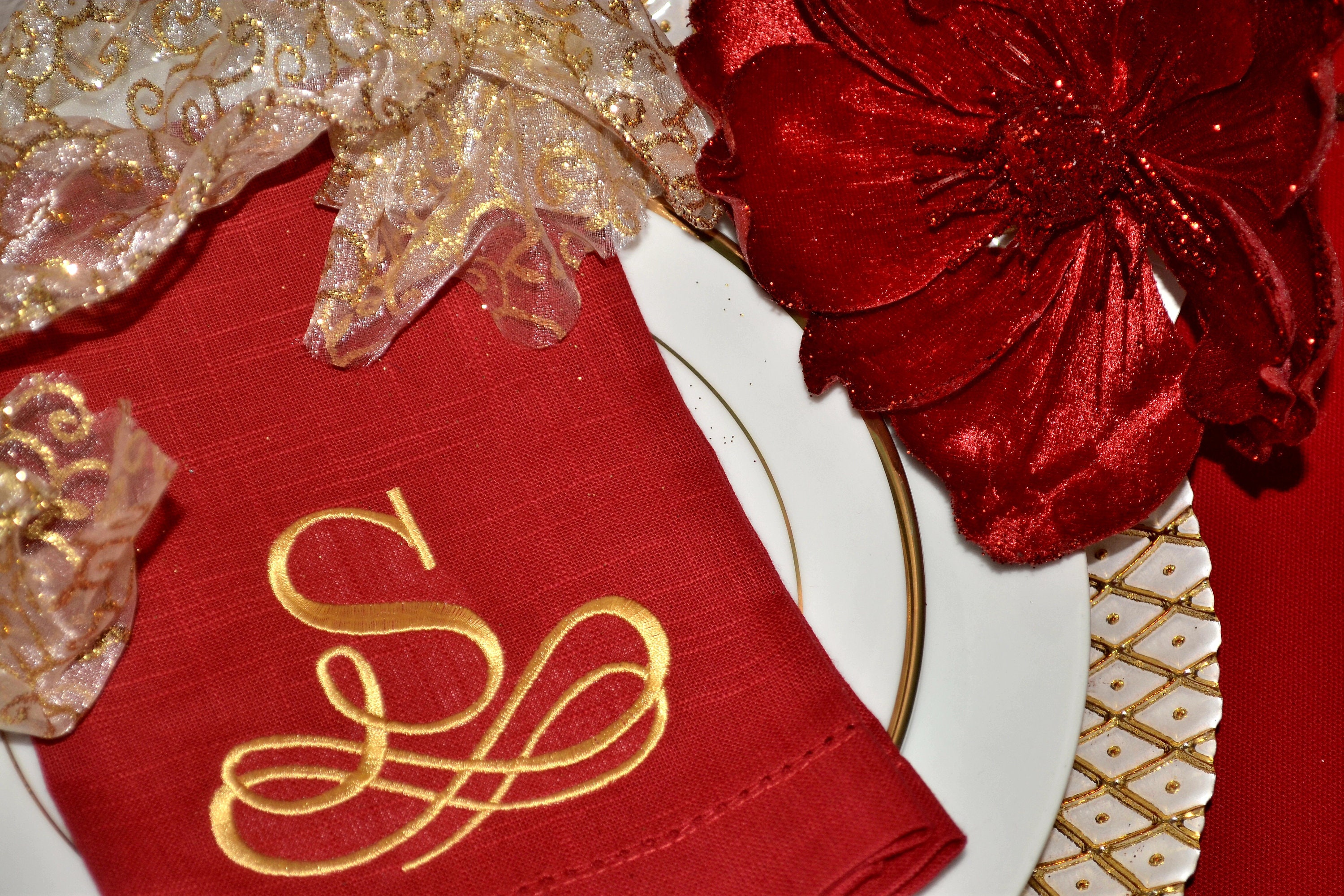 Machine Embroidery Design Elegant Monogram Letter S - Etsy